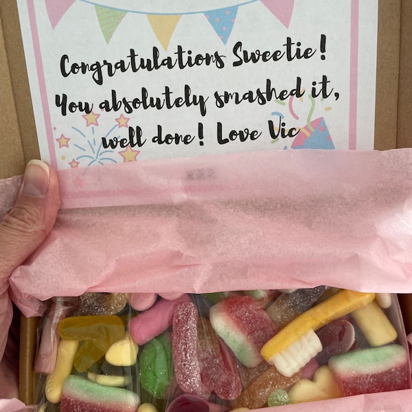 BIRTHDAY Sweet Box, Personalised Birthday Gift Box, Birthday Sweets ...