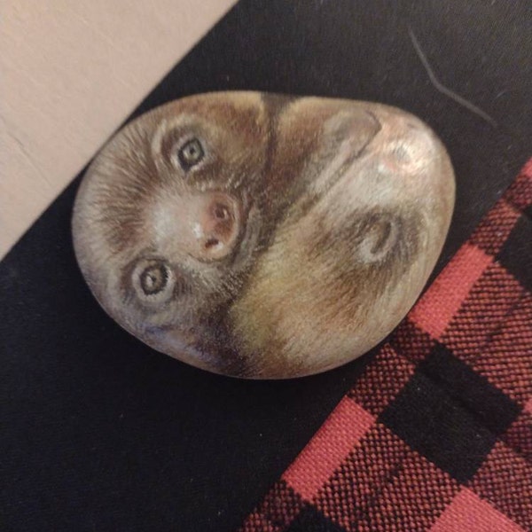 Lion Stone | Animal Rock Art | Paperweight - Etsy