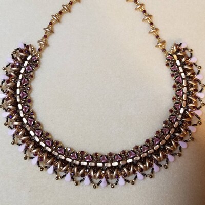 Egypt Necklace beading Tutorial Amos Ios Kheops Par Puca Crescent ...