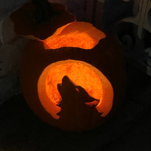 Highland Cow Pumpkin Carving Stencil | 1 Unique Cute Fluffy Cow ...