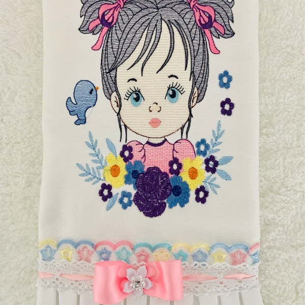 Girl Embroidery Designs - Flower Girl Embroidery Design Machine ...