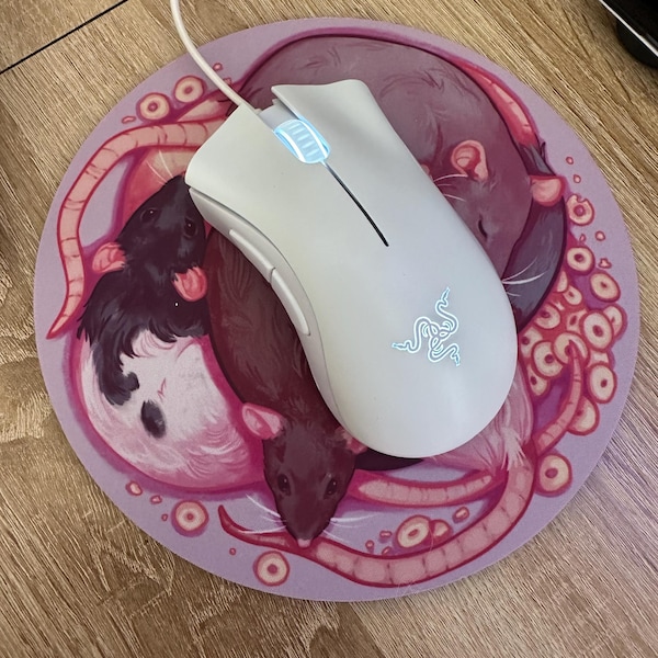 Fancy Rats Mouse Pad – Cuddle Puddle Illustration, Rat Owner Gift - Etsy UK