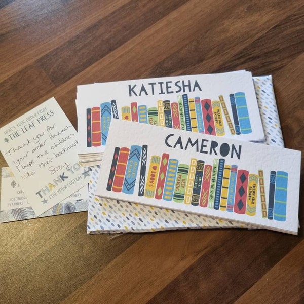 Personalized School Bookmarks: Teacher End of Year Gift - Etsy UK