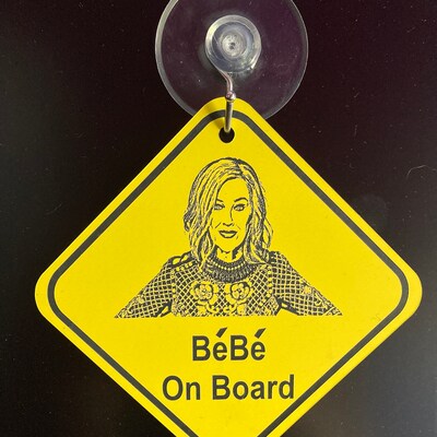 Moira Rose Bebe on Board Car Safety Sign Schitt's Creek - Etsy