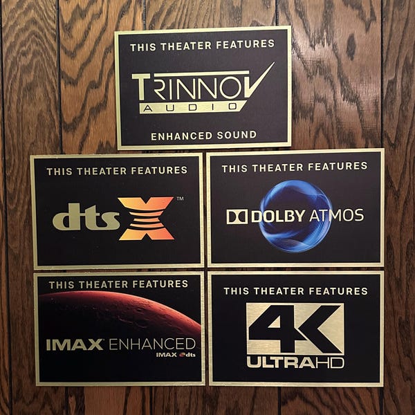 Dolby Atmos Home Movie Theater Sign - Etsy