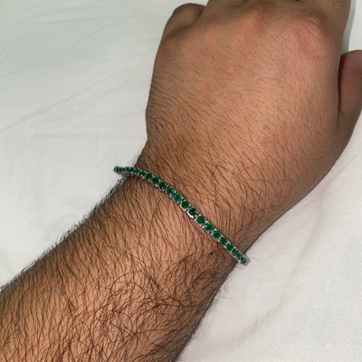 Natural Octagon Ruby Ring Men's Ring in 14K White Gold - Etsy