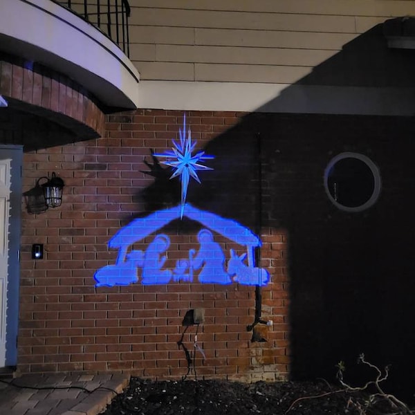 Nativity Scene Projector for Christmas Outdoor Lighting by Beffy Arts ...