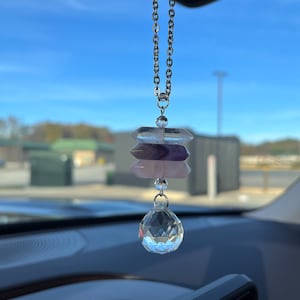 Seashell and Sea Glass Car Charm Car Suncatcher - Etsy