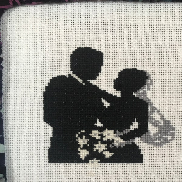 Wedding Cross Stitch Pattern, Wedding Count Stitch Pattern, Bride and ...