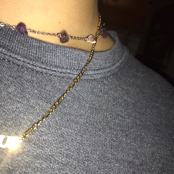 Silver or Gold Multi Layer Necklace Set, Gold Layered Stacking Jewelry ...