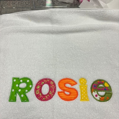 Happy Applique Machine Embroidery Font Alphabet 4 Sizes - Etsy