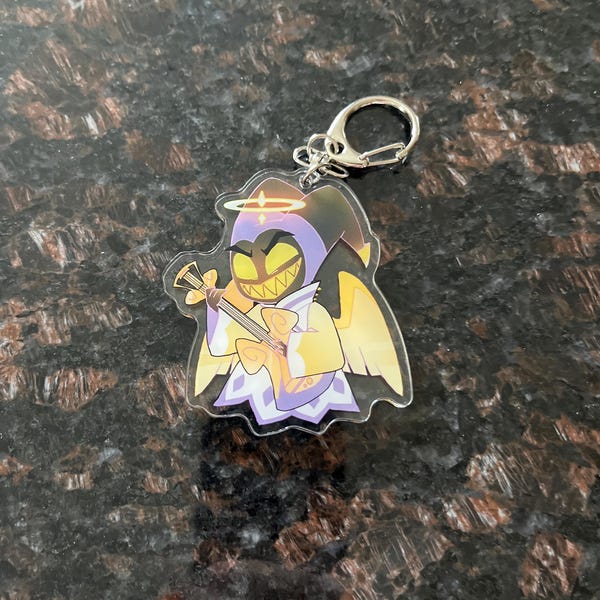 Lute Hazbin Hotel Keychain Cute Chibi Lute Charm - Etsy