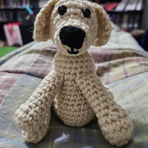 Labrador Crochet Pattern, Golden Retriever Crochet, Dog Crochet Pattern ...