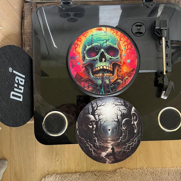 Rotating Vertigo Rings Felt 12" Turntable Mat - Etsy