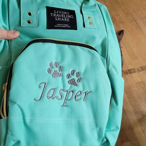 Personalized Pet Tote Backpack Pet Bag Personalized Dog - Etsy