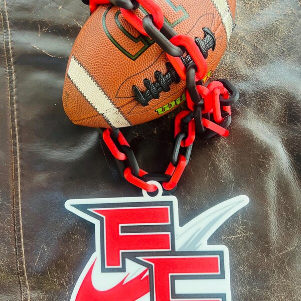 Custom Fan Chain Giant Logo Necklace Sports Homerun Turnover Jumbo ...