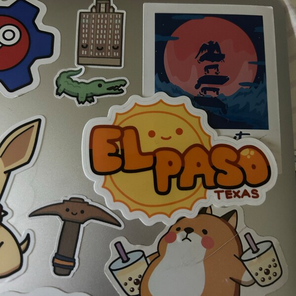 Waving Deerfish Cute Sticker - Waterproof Laminated Kawaii Glossy ...