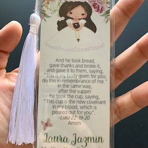 Personalized First Holy Communion Gift 1st Communion Metal Floral ...