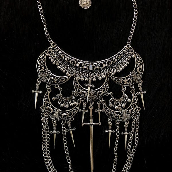 Silver Belt Tribal Belly Dance Pentagram Gothic Snake Ankh - Etsy