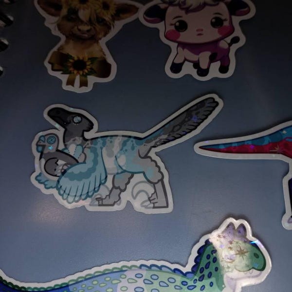 Demiboy Pride Stickers! - Shark, Dog, Cat, Dinosaur Designs ...