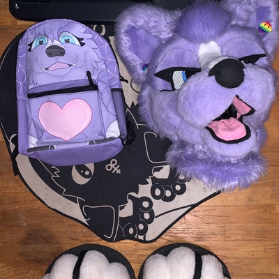 Custom Backpack Furry Fursona - Etsy