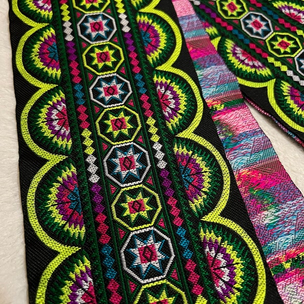 Hmongties.com Hmong Tie john Black Tie Embroidered Snail Symbol Peace ...