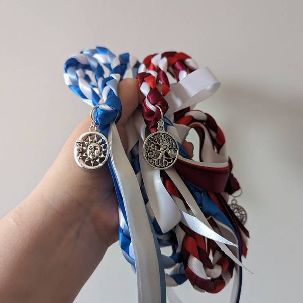 CUSTOM Set of 2 Wedding Cords - Choose Your Colours and Charms ...