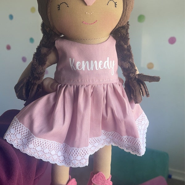 Handmade Rag Doll, Design Your Own Doll, Custom, 40cm (16”), Dress up ...