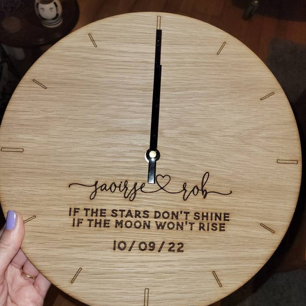 Personalised Couples Clock - Etsy
