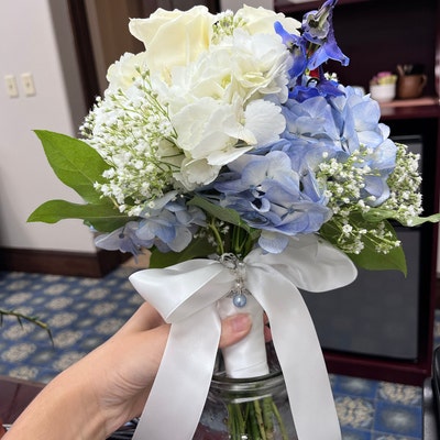 Something Blue Angel Charm Something Blue for Bride Memorial - Etsy