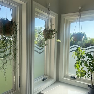 WAVE Frosted Window Film, Privacy Vinyl Decal for Glass Door, Shower ...