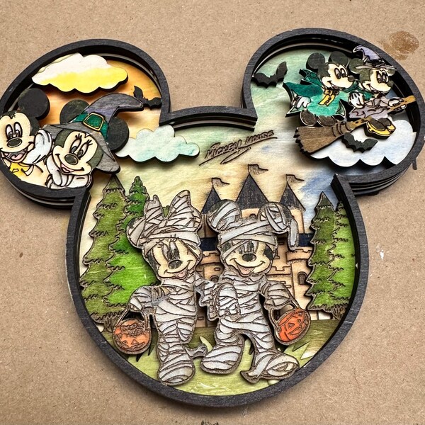 3D Multilayer Horror Laser Cut File Svg,horror Standing Layer Wood Sign ...