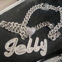 Hot Popular Custom Letters/word Pendant Necklace, Iced Bling Custom ...