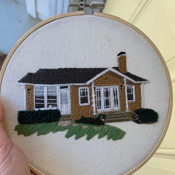 Custom House Embroidery- New Home Gift - Etsy