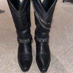 CUSTOMIZABLE Custom Leather Boot Harness Set - Etsy