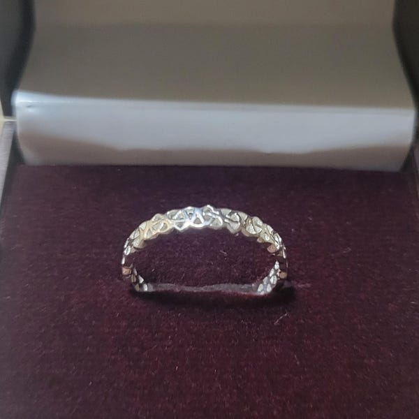 925 Sterling Silver Double Band Designer Spinner Ring, Twisted Wire ...