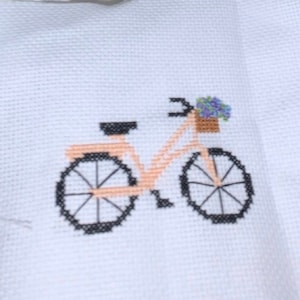 Beginner to Intermediate Cross Stitch Pattern: Bicycle / | Etsy