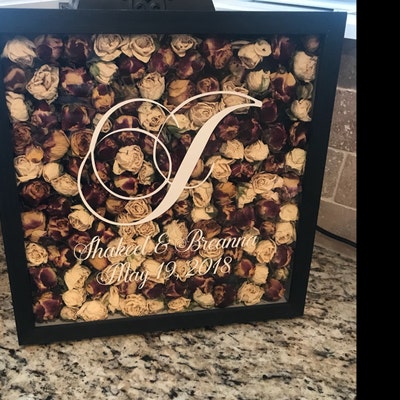 Personalized Wedding Day Keepsake Shadow Box, Custom Wedding Gift ...