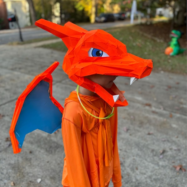 Charizard Paper Mask & Wings - Etsy