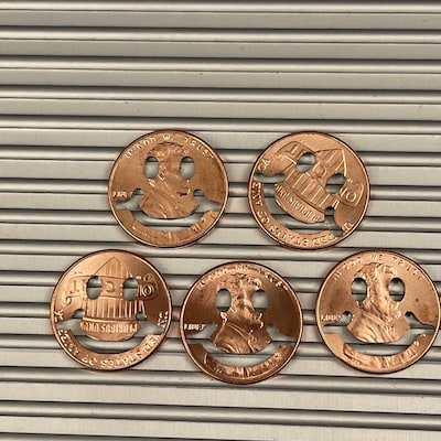 Lucky Penny With Smiley Face Cut Out - Etsy
