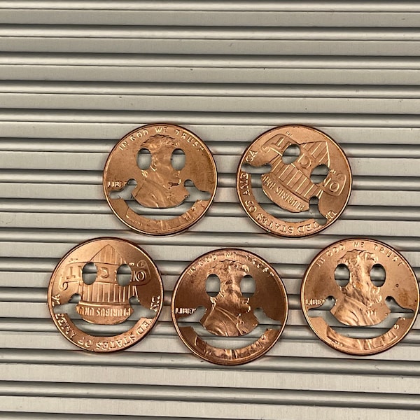 Lucky Penny With Smiley Face Cut Out - Etsy