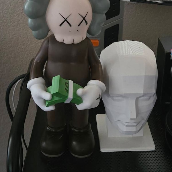 Inspired by KAWS Money Counting Statue - Modern Art Decor - Hypebeast ...