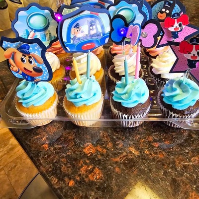 3D Cupcake Topper Inspired in Safety Sheriff Labrador personalized ...