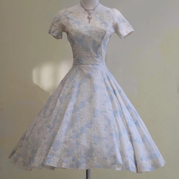 1950s Pastel Floral Dress, 50s Fall Dress, 1950s Autumn Dress, 1950s XS ...