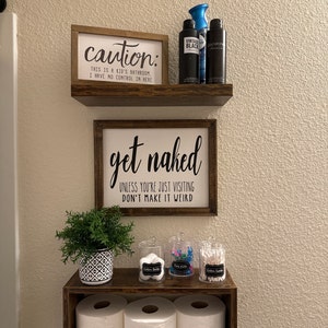 Cowboy Cowgirl Western Bathroom Sign Western Decor Bathroom Decor ...