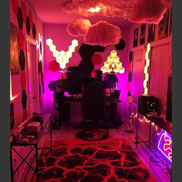 SET OF THREE Cloud Lights, Hanging Cloud, Night Light, Clouds ...