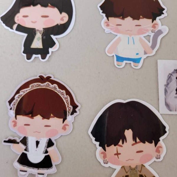 Stickers, Yoongi, Suga, Agust D, Maid Yoongi, Female Yoongi, Yoonji ...