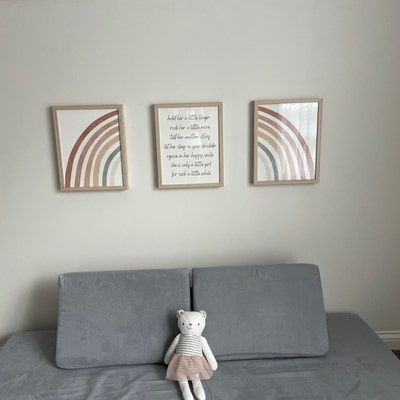 Baby Poem Wall Art, Hold Her a Little Longer Poem, Baby Girl Nursery ...