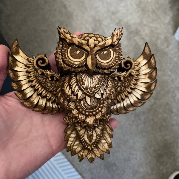 Multi-layer Antler Deer Hunter, Hunting Decor, Wood Deer Gift, Wall Art ...