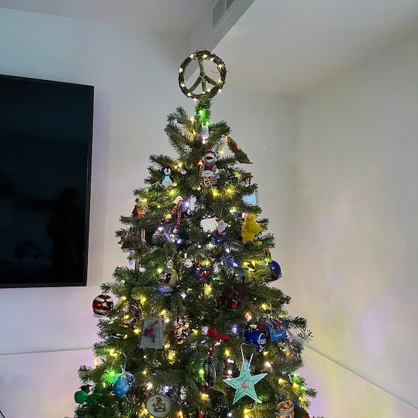 Peace Sign Tree Topper - Etsy